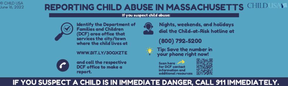 MASSACHUSETTS MANDATORY REPORTING LAWS - CHILD USA