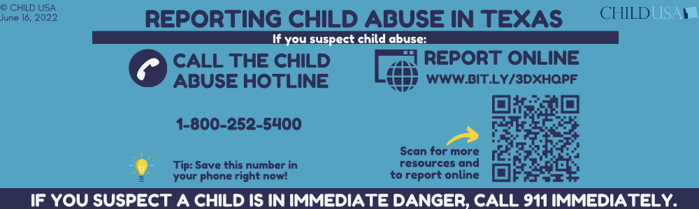 TEXAS MANDATORY REPORTING LAWS - CHILD USA